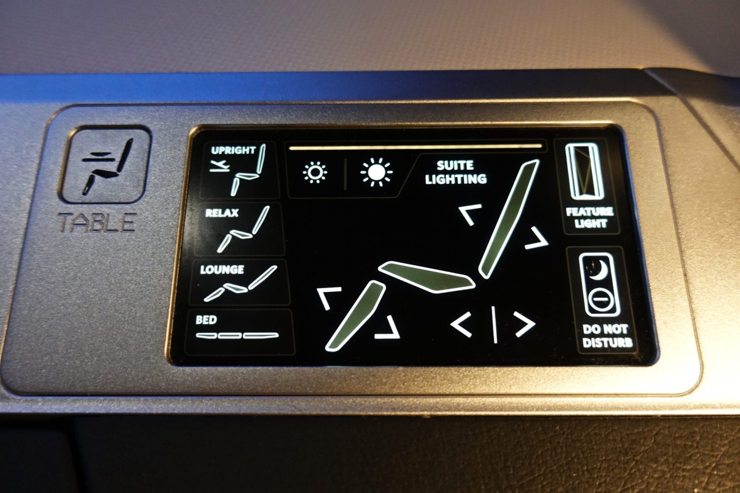 Delta A350 Delta One Controls | Thrifty Traveler