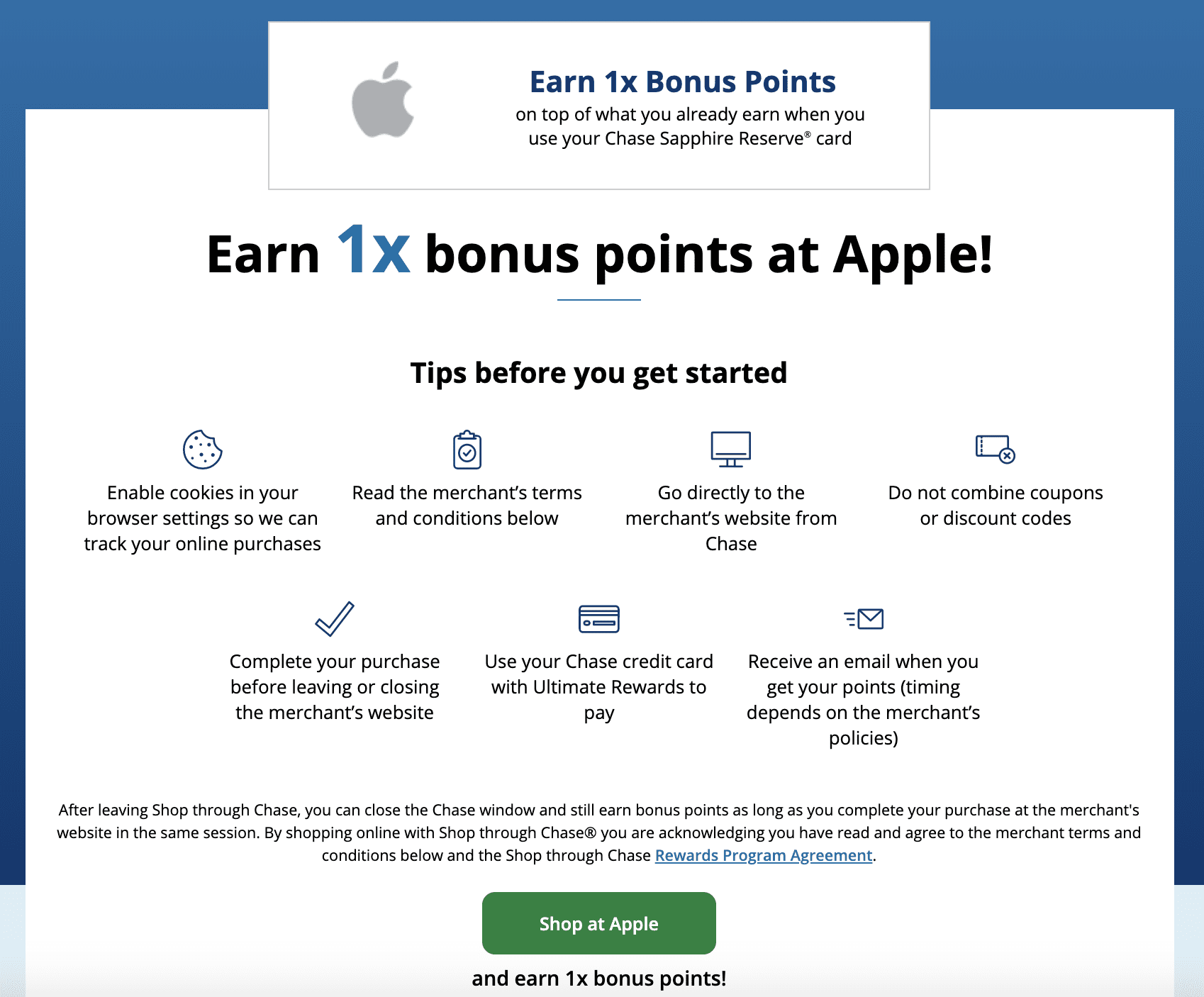 Use the Chase Shopping Portal to Earn Bonus Points for Online Shopping