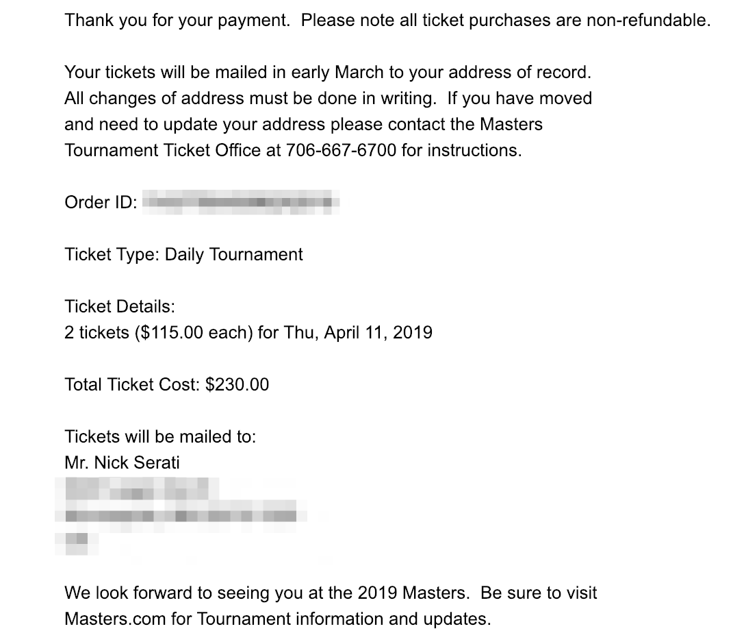 How I Scored a Trip to the Masters Golf Tournament for Under $500