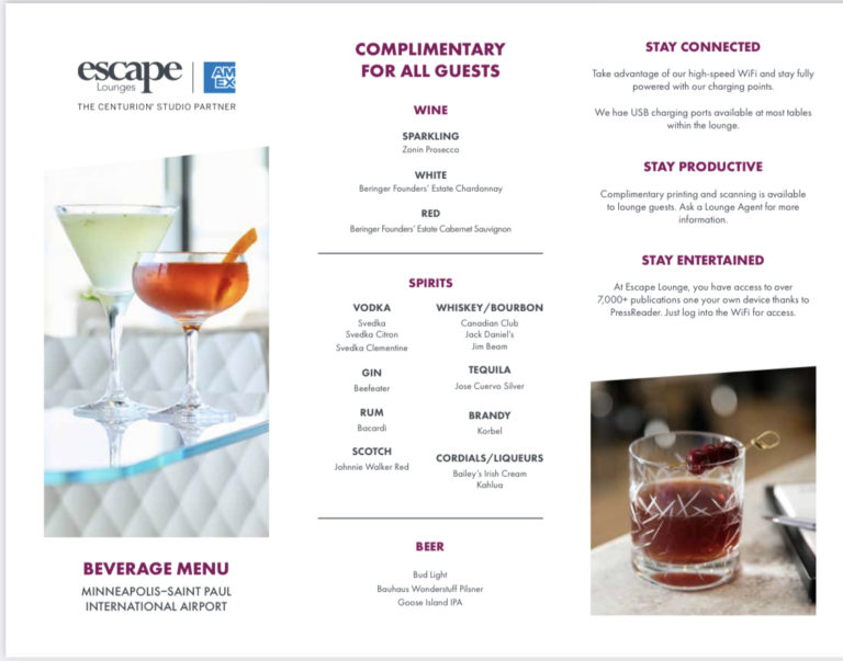 Escape Lounge MSP Review | Thrifty Traveler