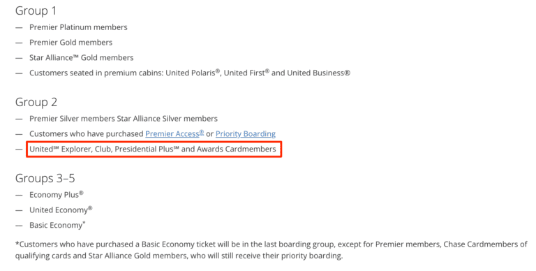 united basic economy - boarding order | Thrifty Traveler