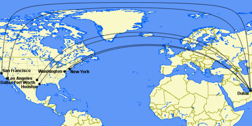 Emirates Map | Thrifty Traveler