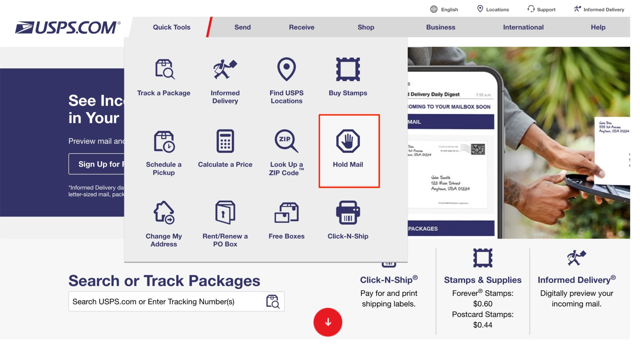 How to Use USPS Hold Mail While You're on Vacation