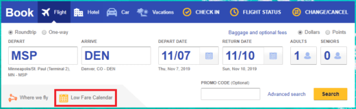 How to Find the Cheapest Flights with the Southwest Low Fare Calendar