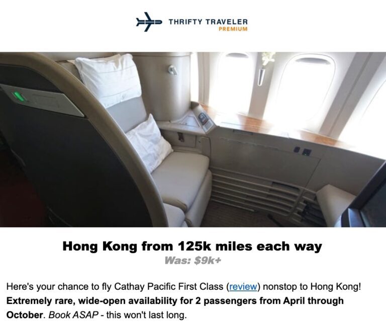 6 of the Best First Class Flights You Can Book with Miles