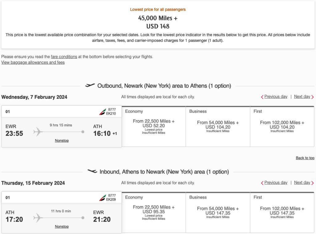 How to Book Emirates Flights to Europe from 45K Miles Roundtrip