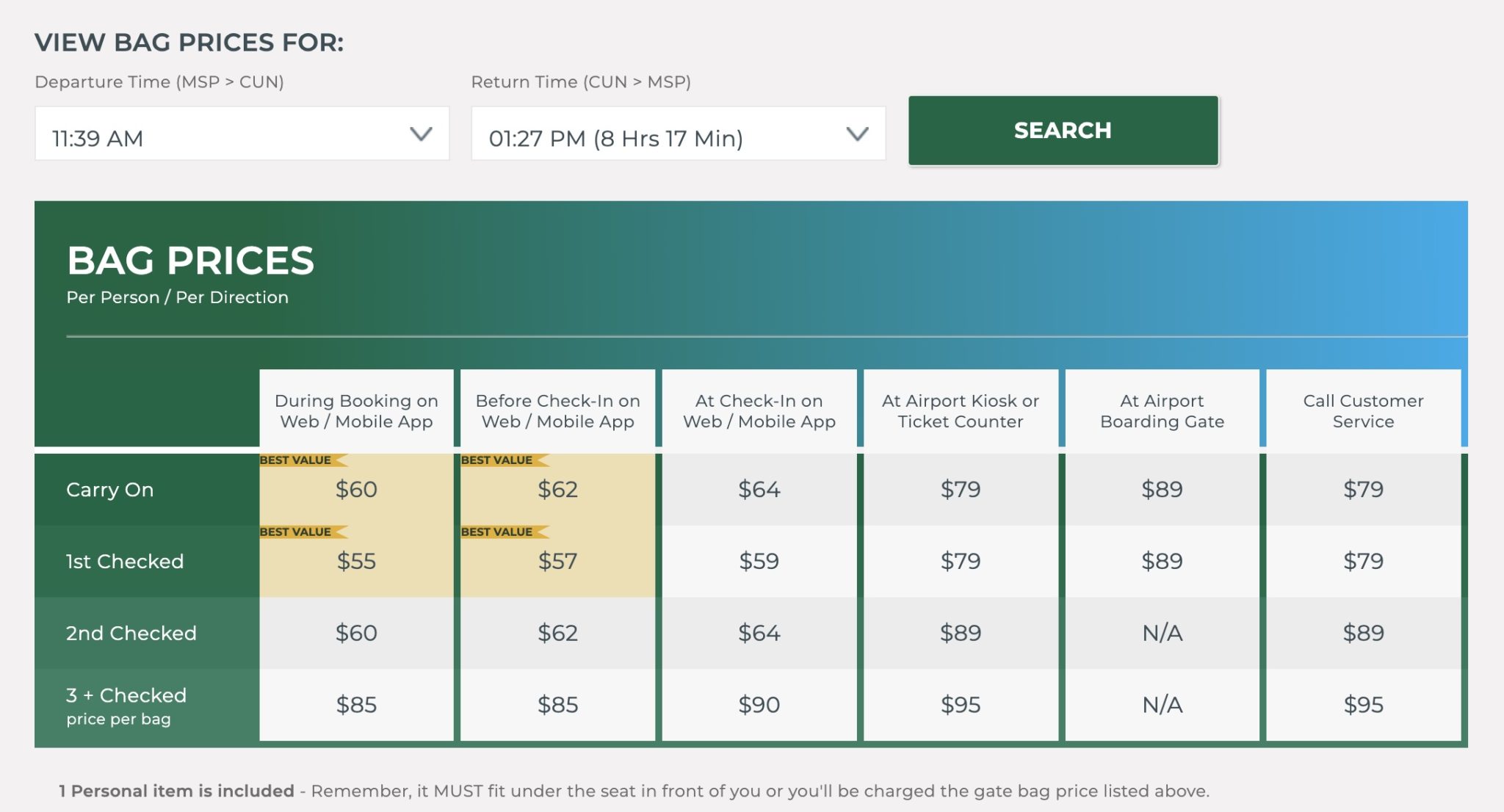 Frontier Airlines Baggage Fees & Policy | Thrifty Traveler