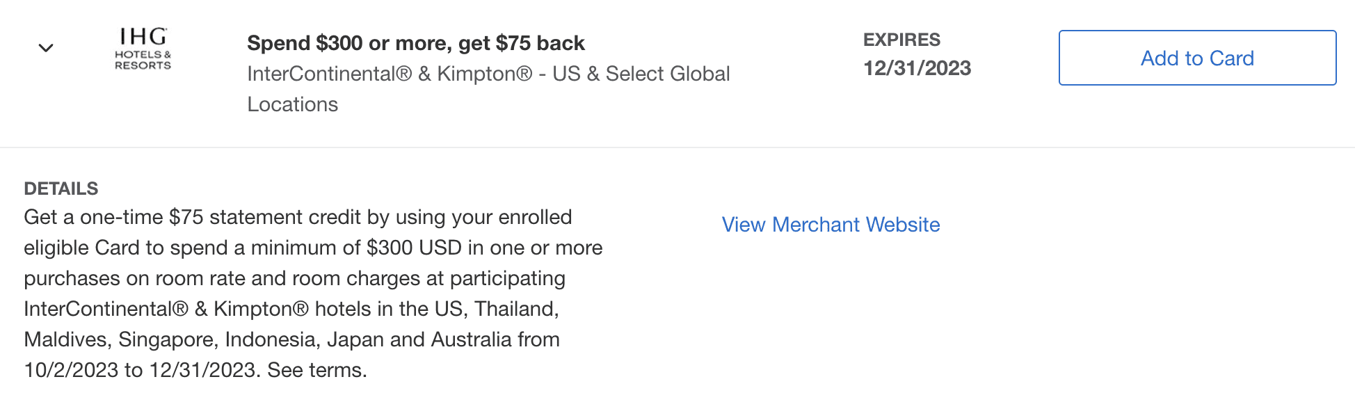 New Amex Offers: Save Up to $150 on Select Hyatt & IHG Hotel Stays