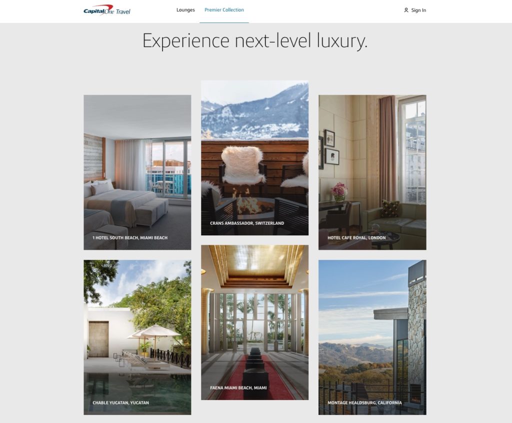 Capital One is Launching 'Premier Collection' Hotels with Big ...