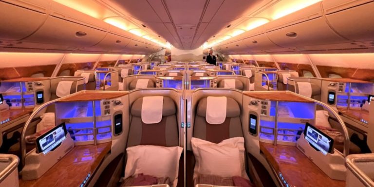Emirates Business Class A380 Review, New York to Milan