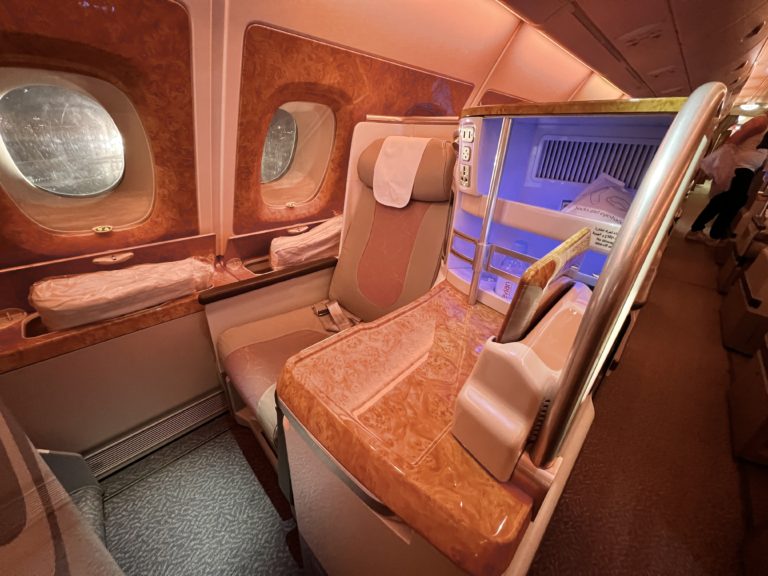 Emirates Business Class A380 Review, New York to Milan