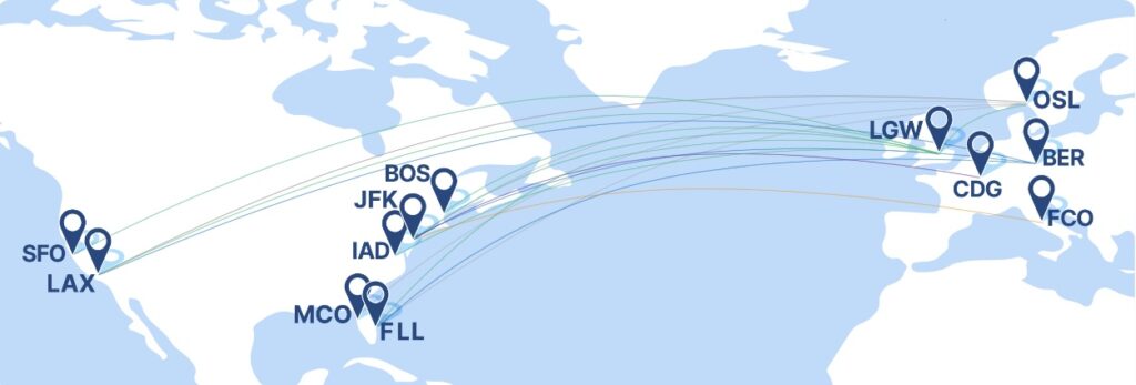 Norse Atlantic To Run 14 Routes Between the U.S. and Europe in 2023