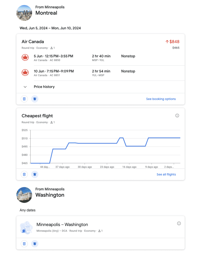 How to Use Google Flights Price Alerts | Thrifty Traveler