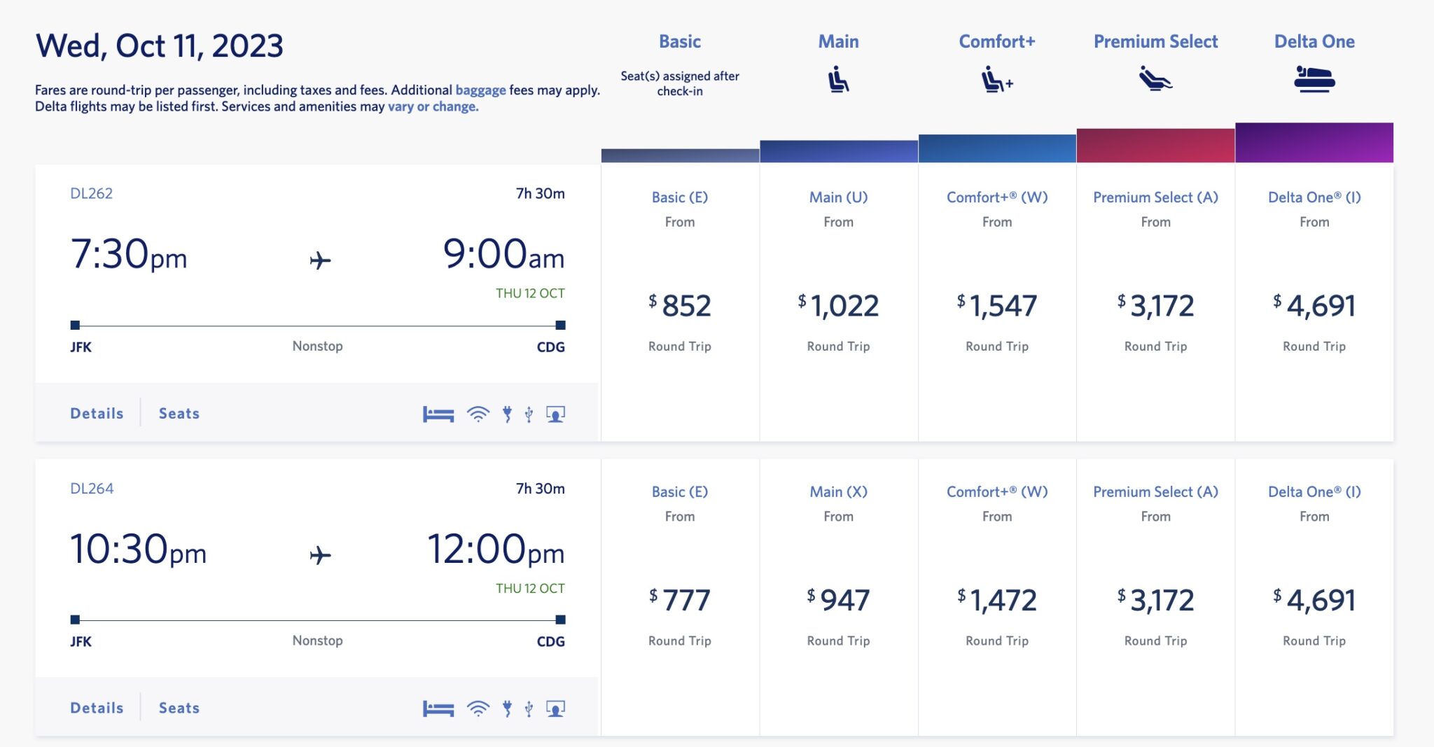 Review: Delta Premium Select, Minneapolis to Paris
