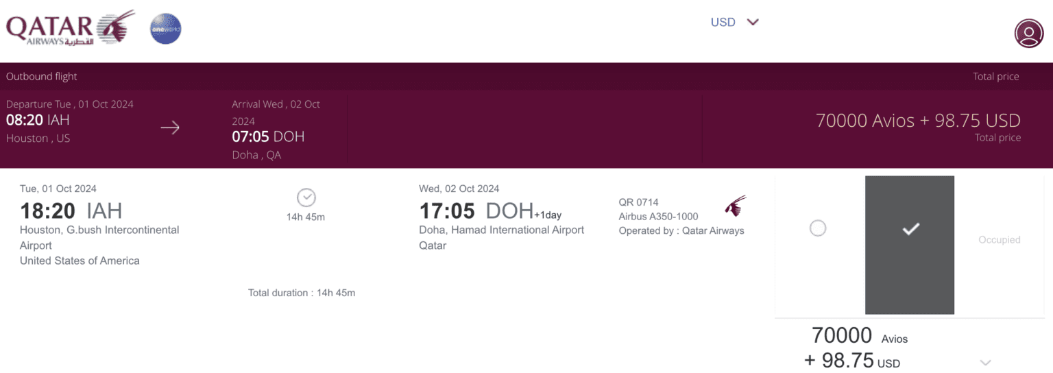 The Best Ways to Book Qatar Qsuites with Points & Miles