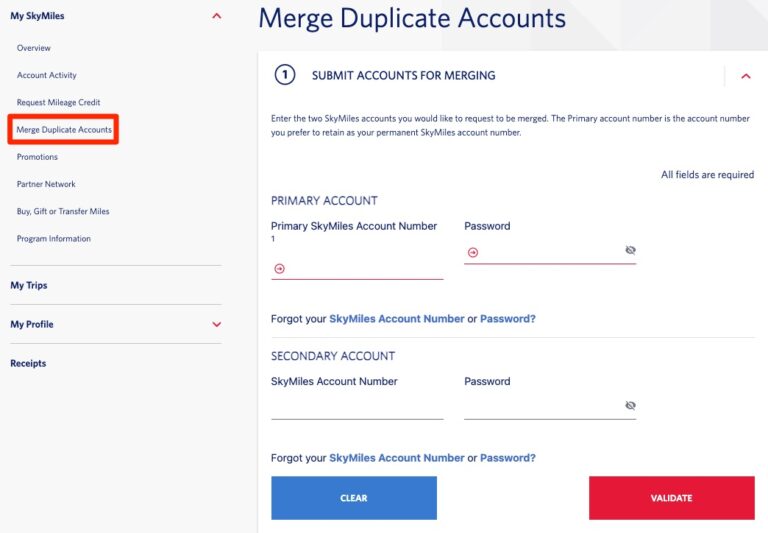How to Merge Delta SkyMiles Accounts & Claim Missing Miles