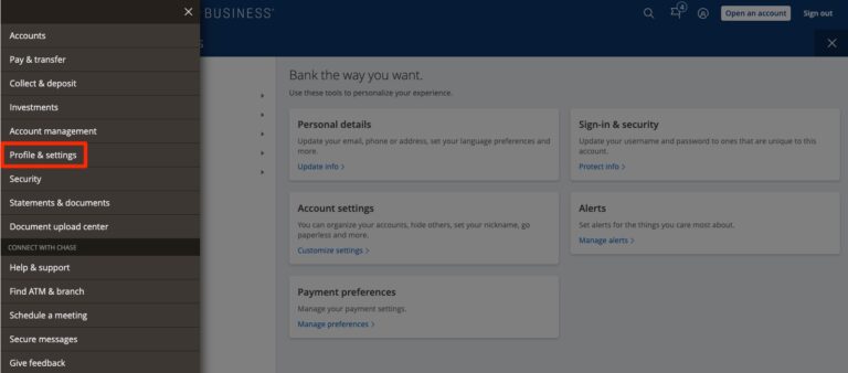 How to Combine Chase Personal & Business Accounts Online