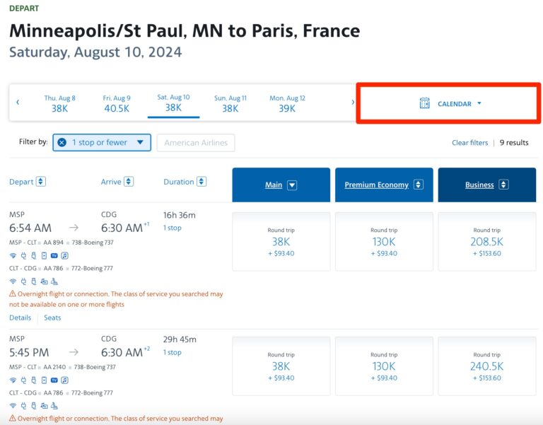 Amazing AA Deal: Europe for 38K Miles RT, Including Summer!