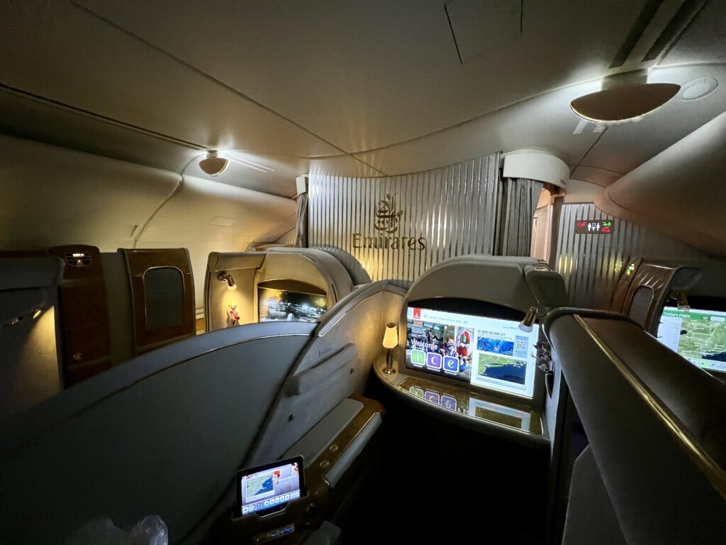 A Suite & Shower Over the Atlantic: Emirates First Class Review, Milan ...
