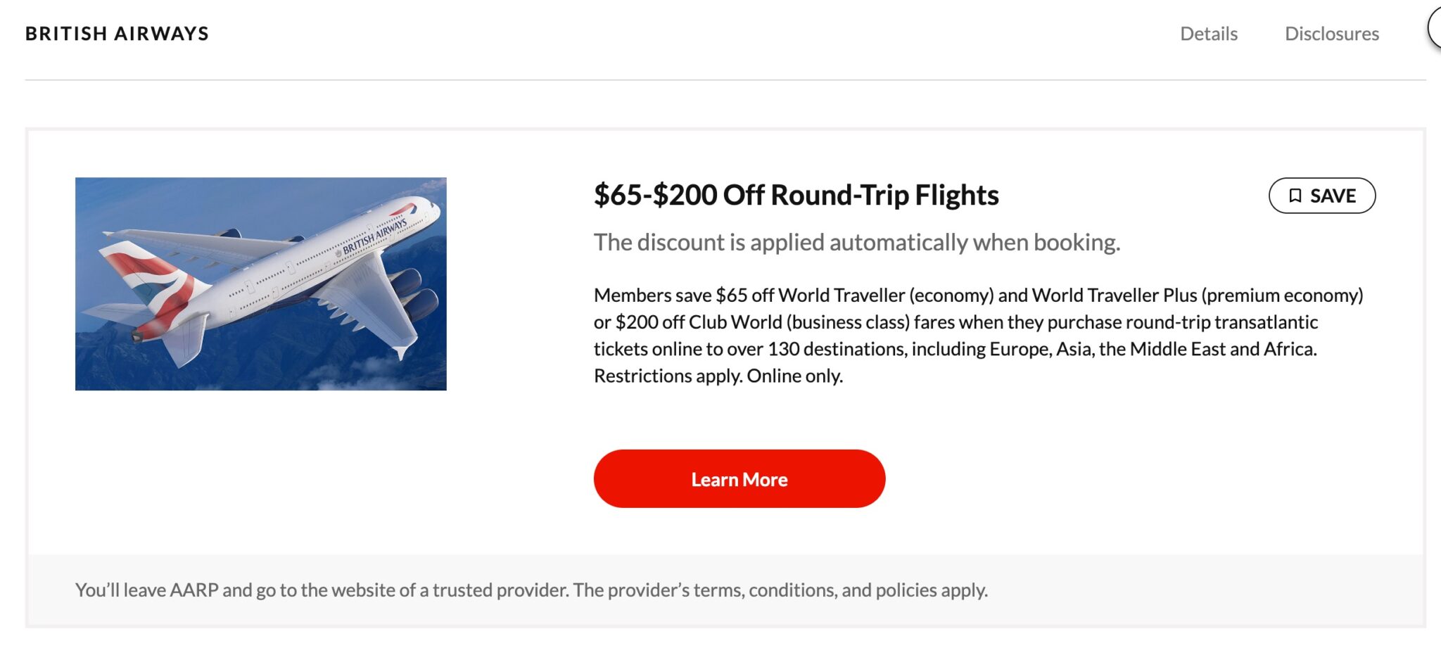 The British Airways AARP Discount: Save Up to $200 on BA Flights