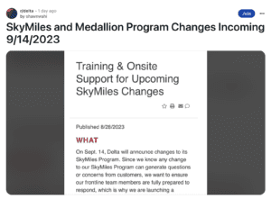 Are Big Changes to Delta's SkyMiles Program Coming Next Week?