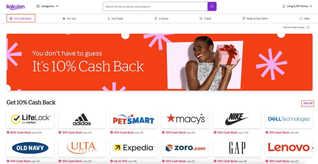 Shop with Rakuten to Earn Cash Back or Amex Points