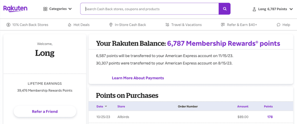 Shop with Rakuten to Earn Cash Back or Amex Points
