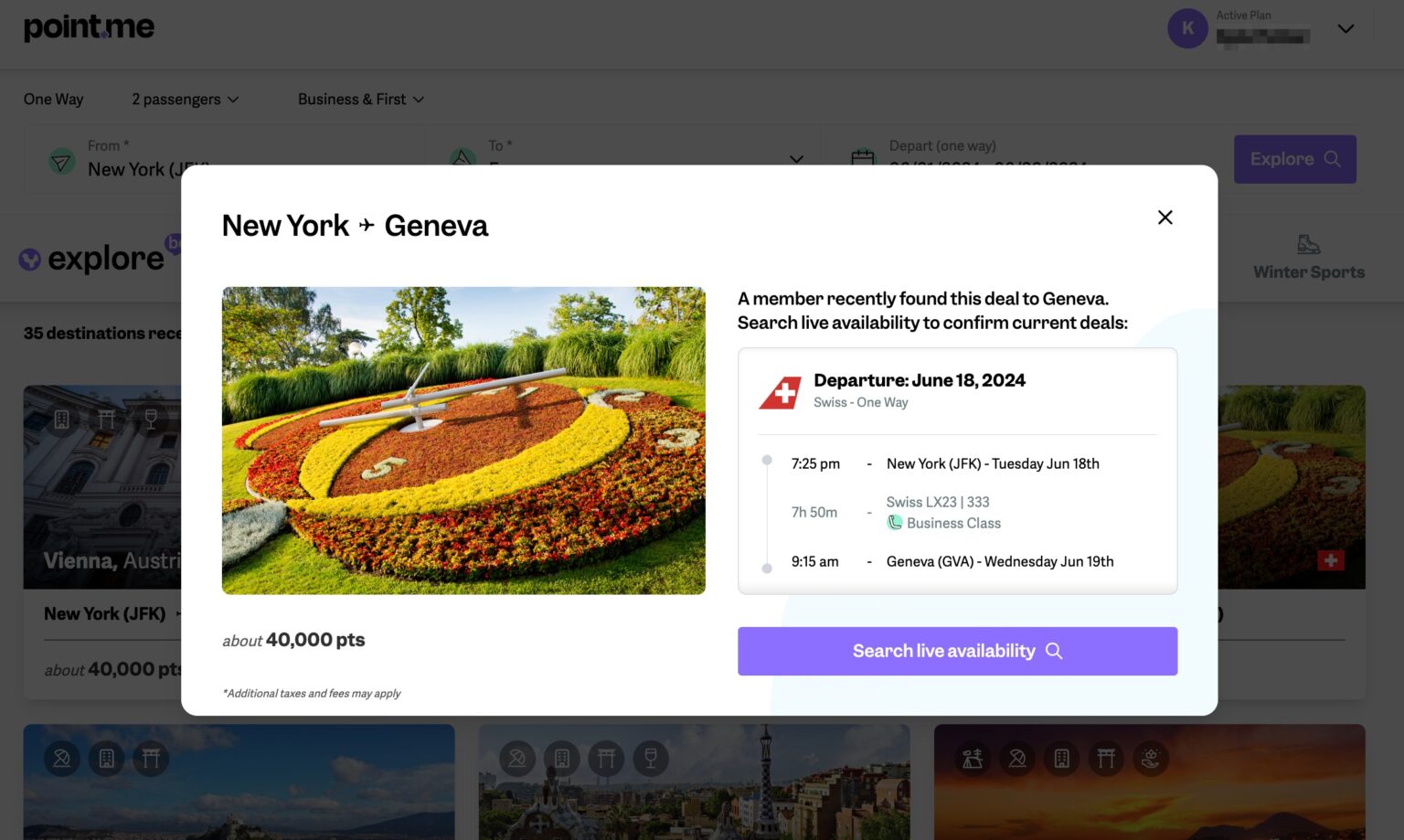 Award Search Tool point.me Levels Up with Flexible 'Explore' Feature