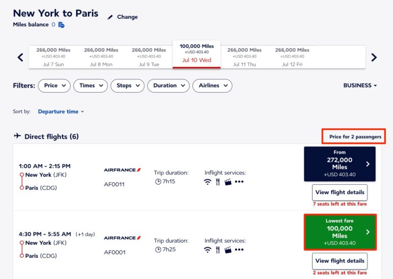 How to Book Award Tickets with Air France/KLM Flying Blue Miles
