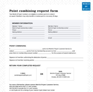 How to Transfer & Combine World of Hyatt Points with Another Member