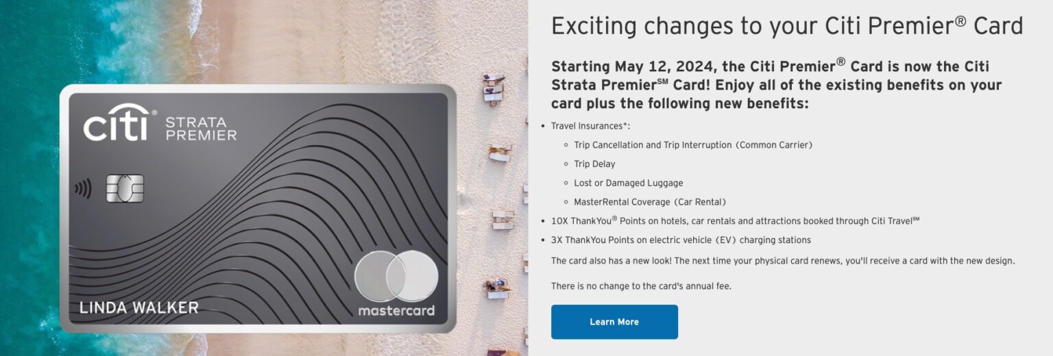 Citi Launches 'New' Strata Premier Card With Bigger Bonus!