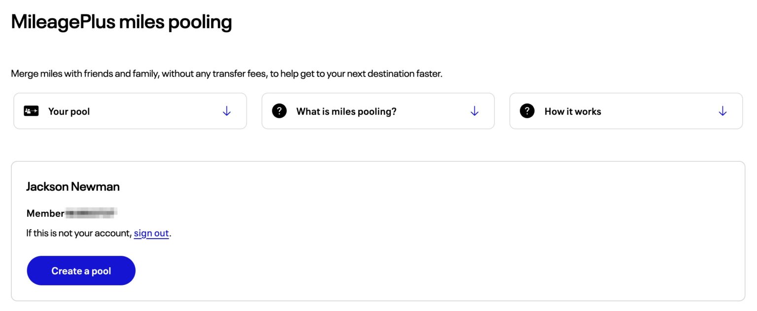 United Miles Pooling: How it Actually Works