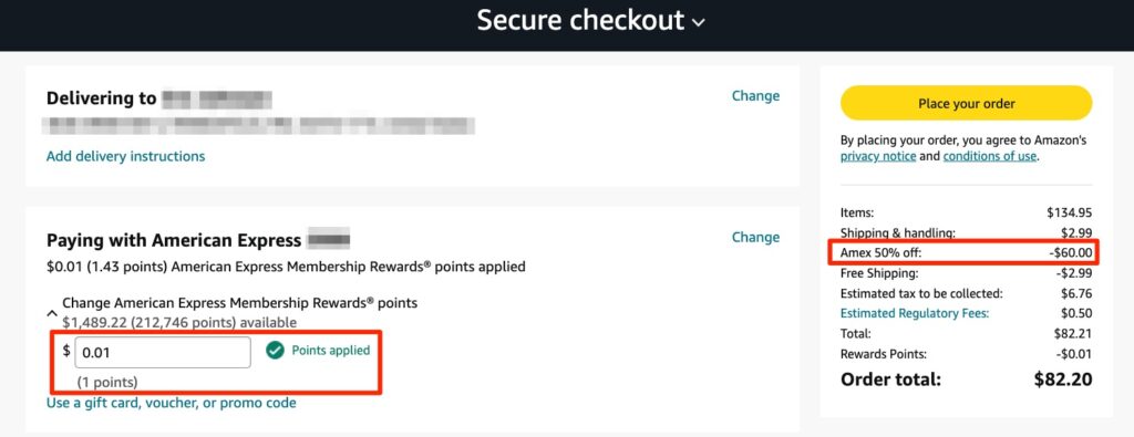 Get Up to 50% Off Amazon Purchases by Using 1 Amex Point!