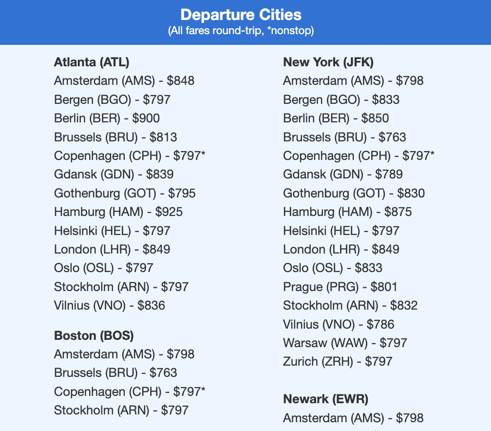 SAS Plus is Still the Comfiest (& Cheapest) Way to Fly to Europe