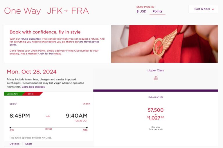 Virgin Guts Delta One Awards to Europe with Huge Fees, Higher Rates