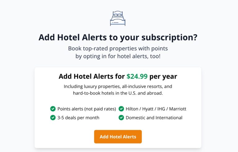 Get Alerts to Book Top Hotels & Resorts with Thrifty Traveler Premium!