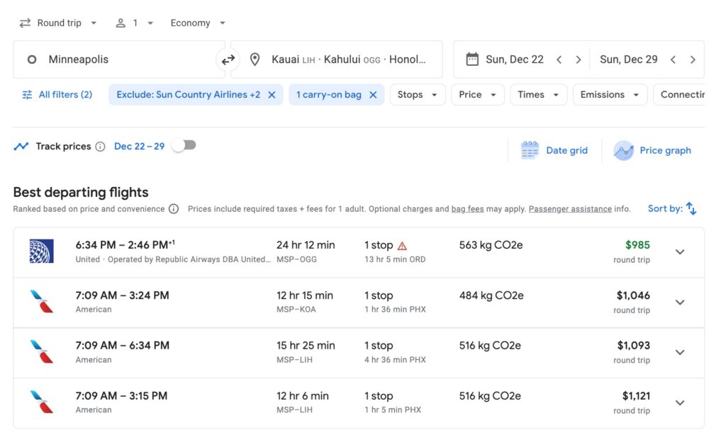 $284 to Hawaii & $96 to Seattle: Domestic Flight Deals are Heating Up