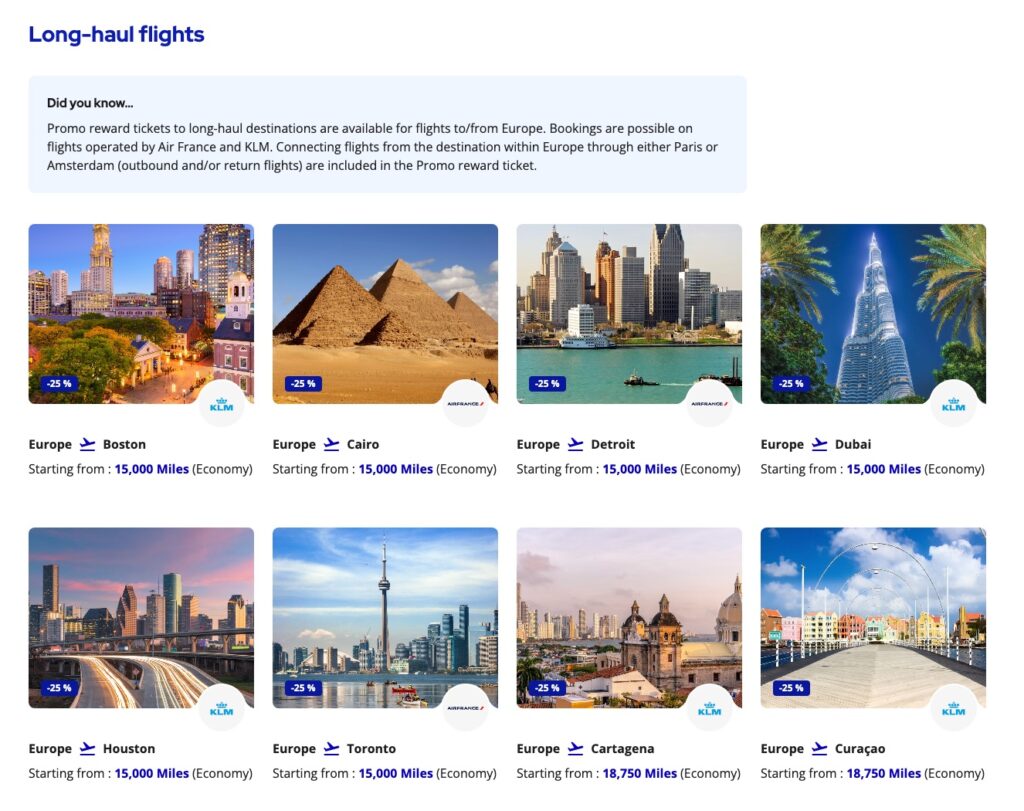 The Best Sweet Spots Using Flying Blue Miles | Thrifty Traveler