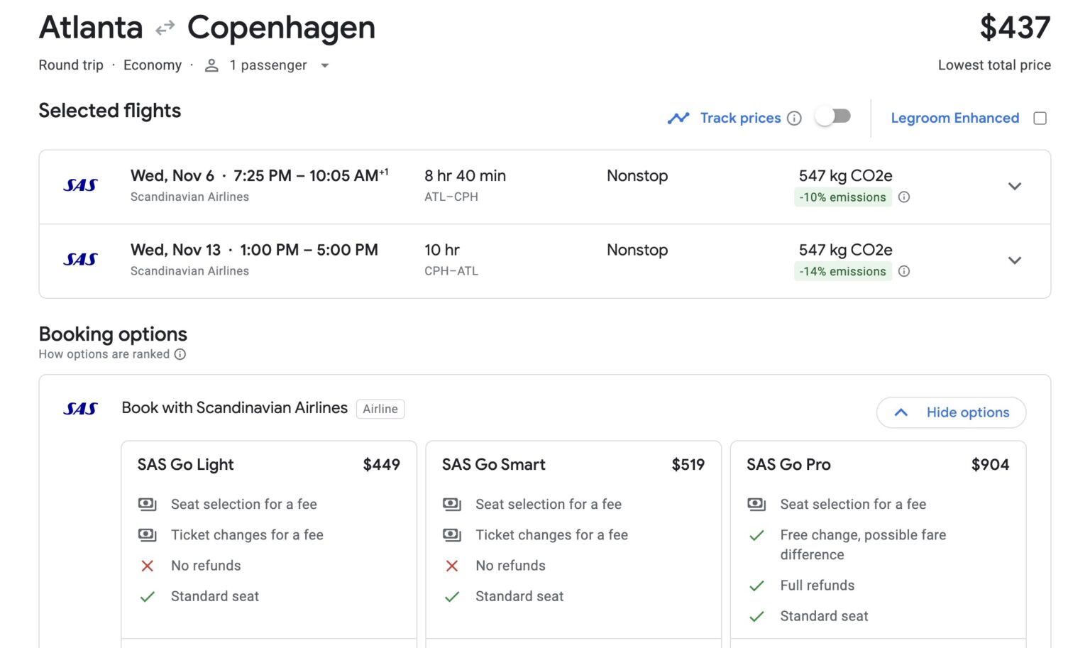 You Can Now Book Some SAS Flights Through Delta!