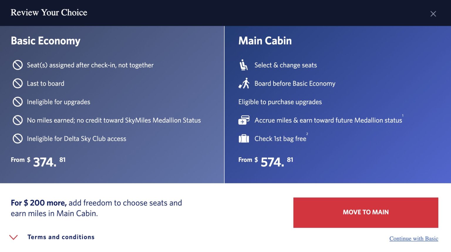 Is it Worth it to Book Main Cabin Over Basic Economy?