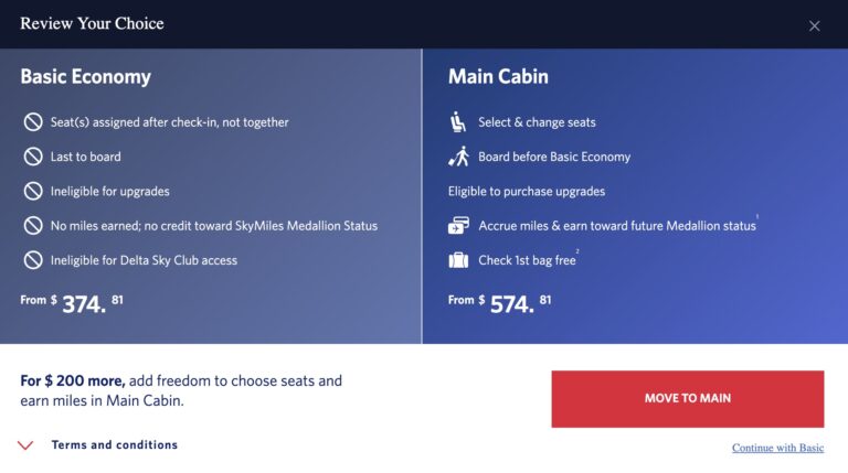Is it Worth it to Book Main Cabin Over Basic Economy?