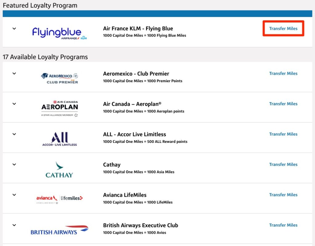 Capital One Transfer Partners: The Key to Maximize Your Miles