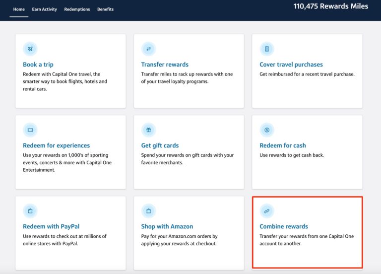 How to Combine and Share Capital One Miles Between Cards, Accounts