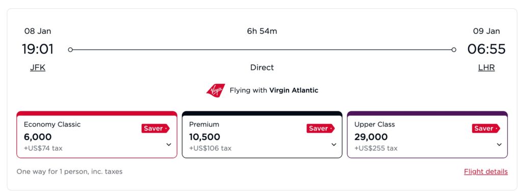 Use This Tool to Find the Cheapest Virgin Atlantic Points Deals to London