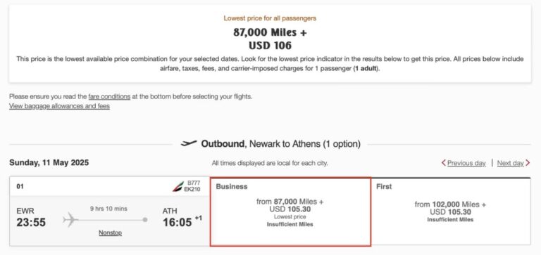 How to Fly Emirates Roundtrip to Europe for 35K in Economy, or 108K for ...