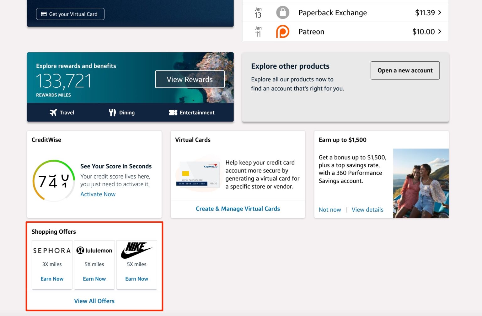 New: Rack Up Tons of Extra Miles with Capital One Offers!
