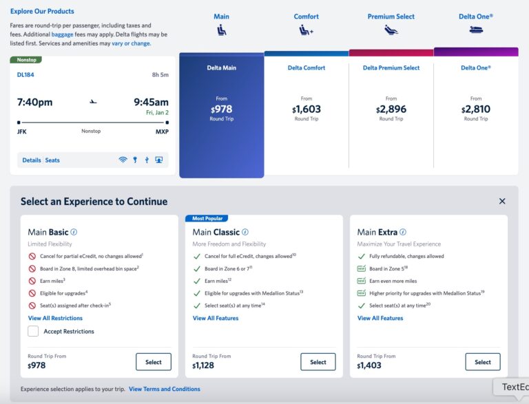 Delta Confirms: Basic Business Class Fares are Coming