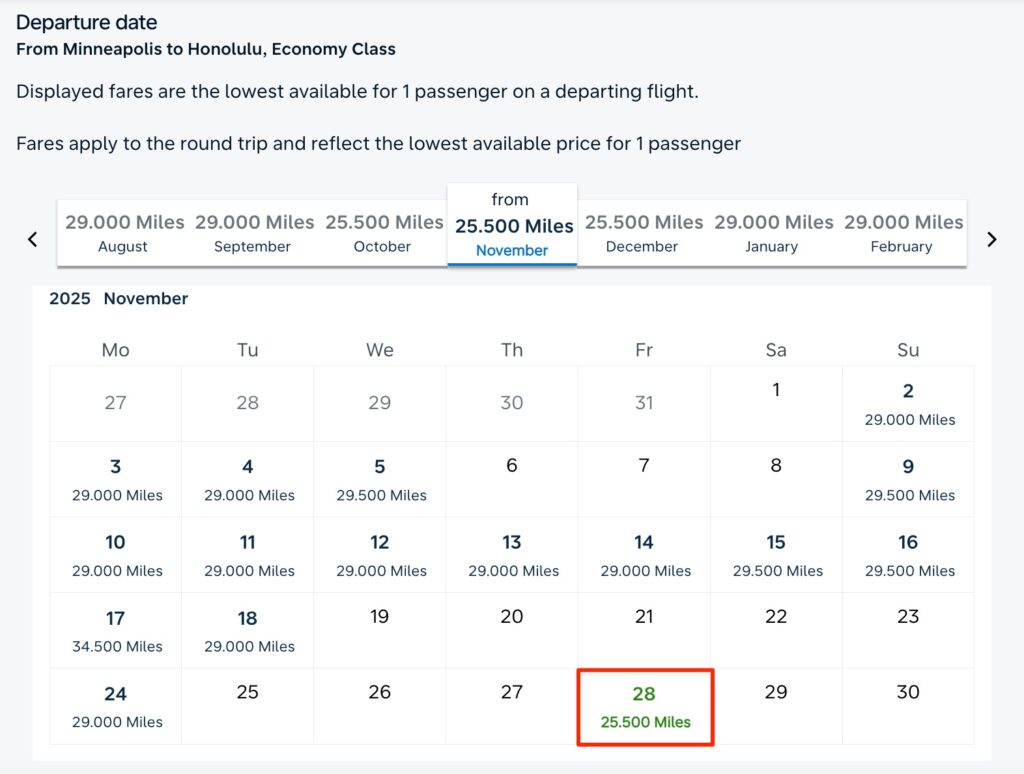 A New Calendar Trick to Find Cheaper Delta Awards via Air France/KLM