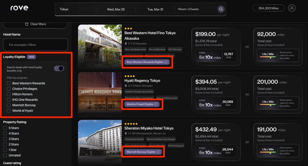 Triple Dip Rewards: Rove’s New Feature Lets You Stack Hotel Earnings