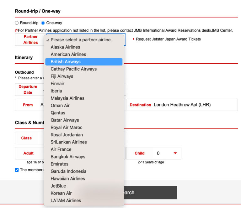 How to Book Award Tickets with JAL Miles